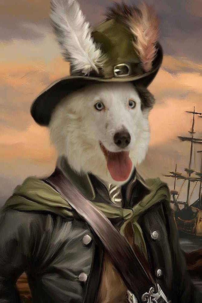 Transform Your pet into a Swashbuckling Pirate Pet Portrait