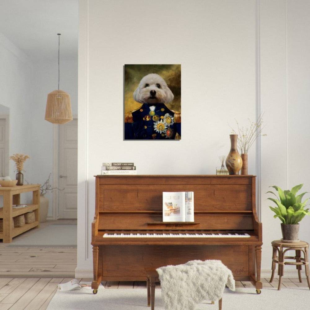 Custom Captain Pet Portrait - Personalized Portrait Masterpiece
