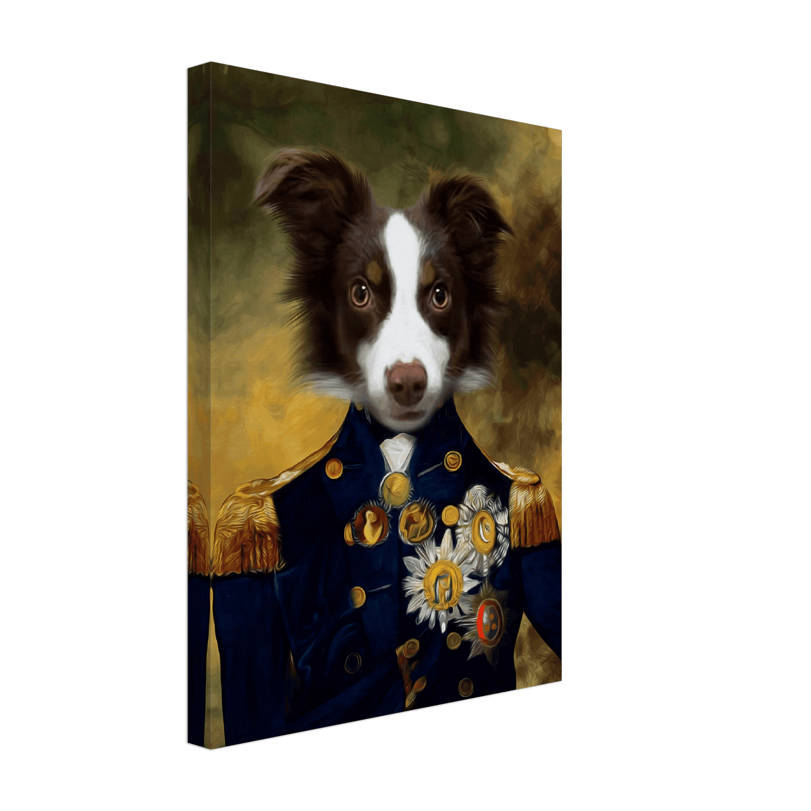Custom Captain Pet Portrait - Personalized Portrait Masterpiece
