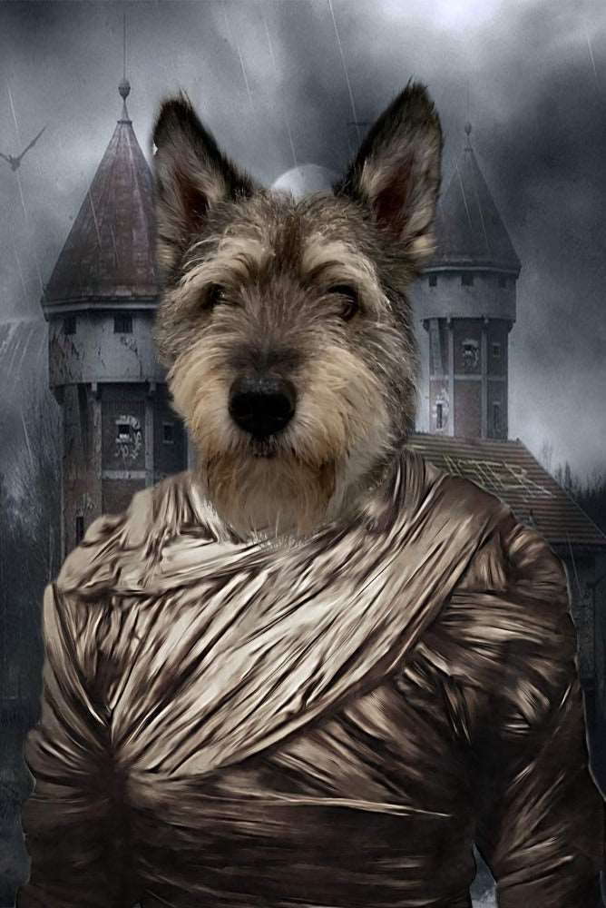 Creepy Walker Custom Pet Portrait - Unleash Halloween Magic