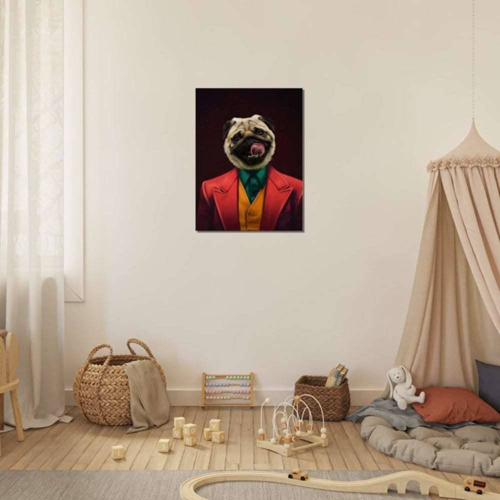 Hilarious Joker Custom Pet Portrait - Unleash the Laughter