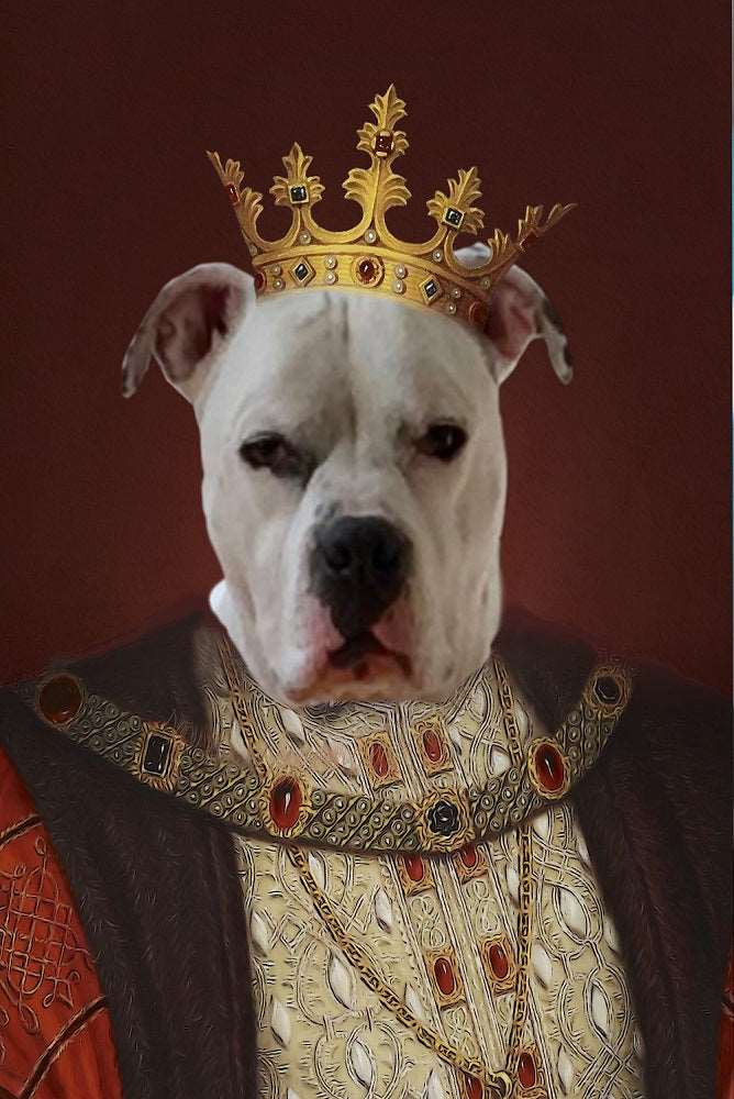 Turn Your Pet Into King Henry VIII Custom Pet Portrait
