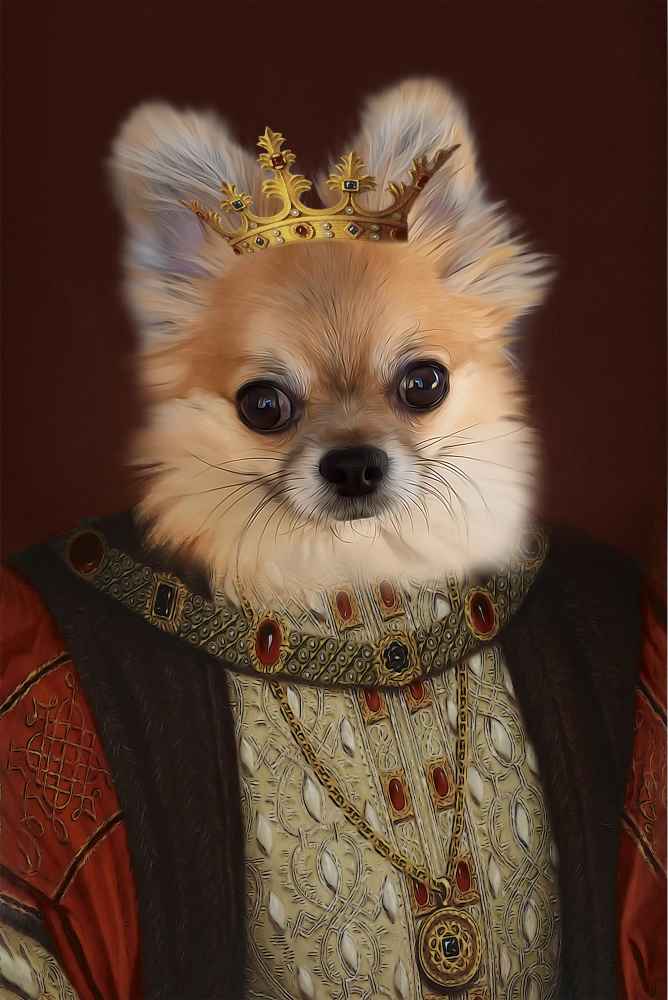 Turn Your Pet Into King Henry VIII Custom Pet Portrait
