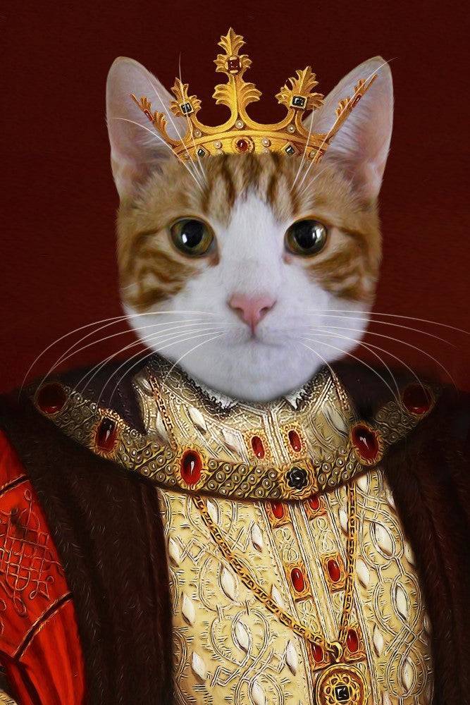 Turn Your Pet Into King Henry VIII Custom Pet Portrait