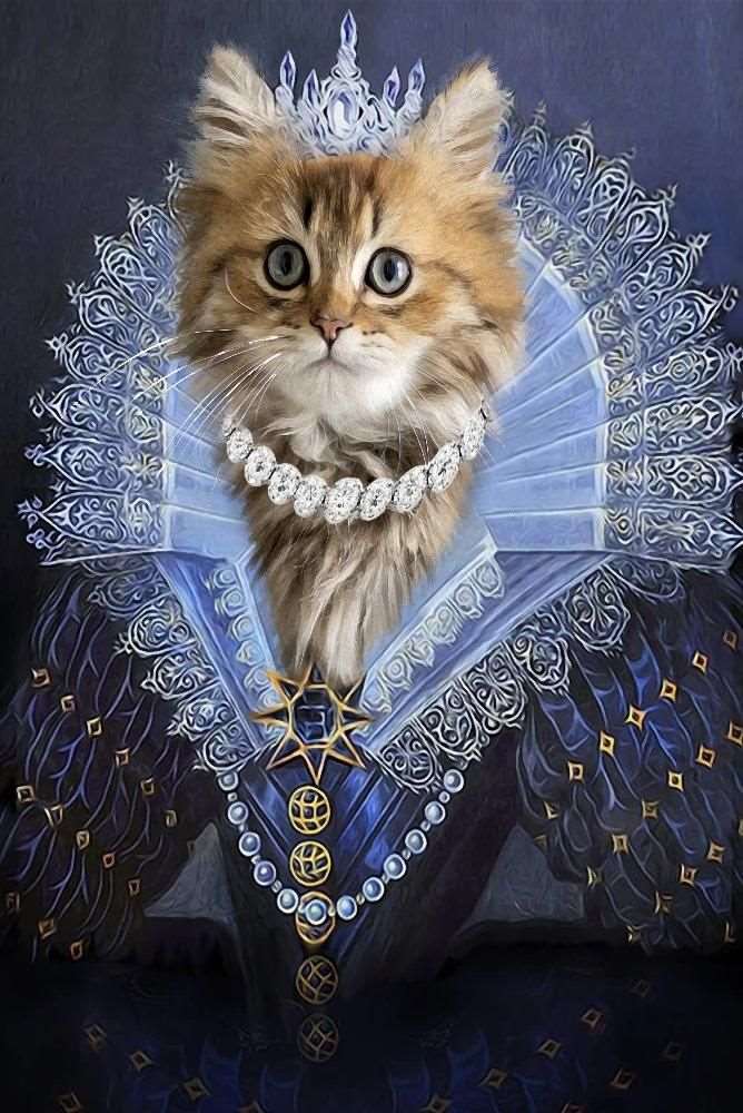 Transform Your Pet into Princess Anne of Austria Pet Portrait