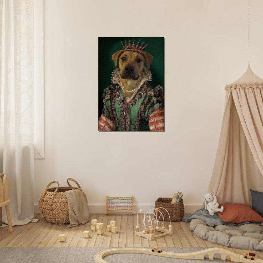 Sapphire Queen Custom Pet Portrait - Turn Your Pet Into Art