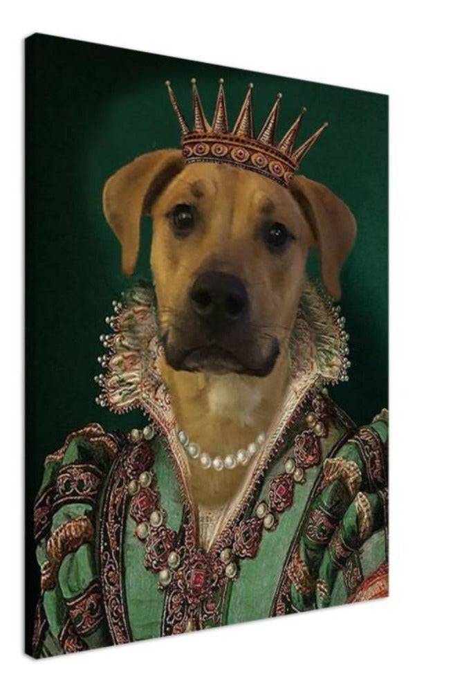 Sapphire Queen Custom Pet Portrait - Turn Your Pet Into Art