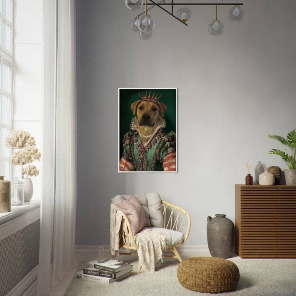Sapphire Queen Custom Pet Portrait - Turn Your Pet Into Art