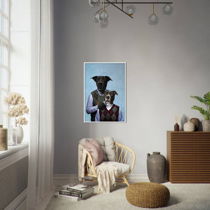 Step Brothers Custom Pet Portrait: Funny Renaissance Pet Art
